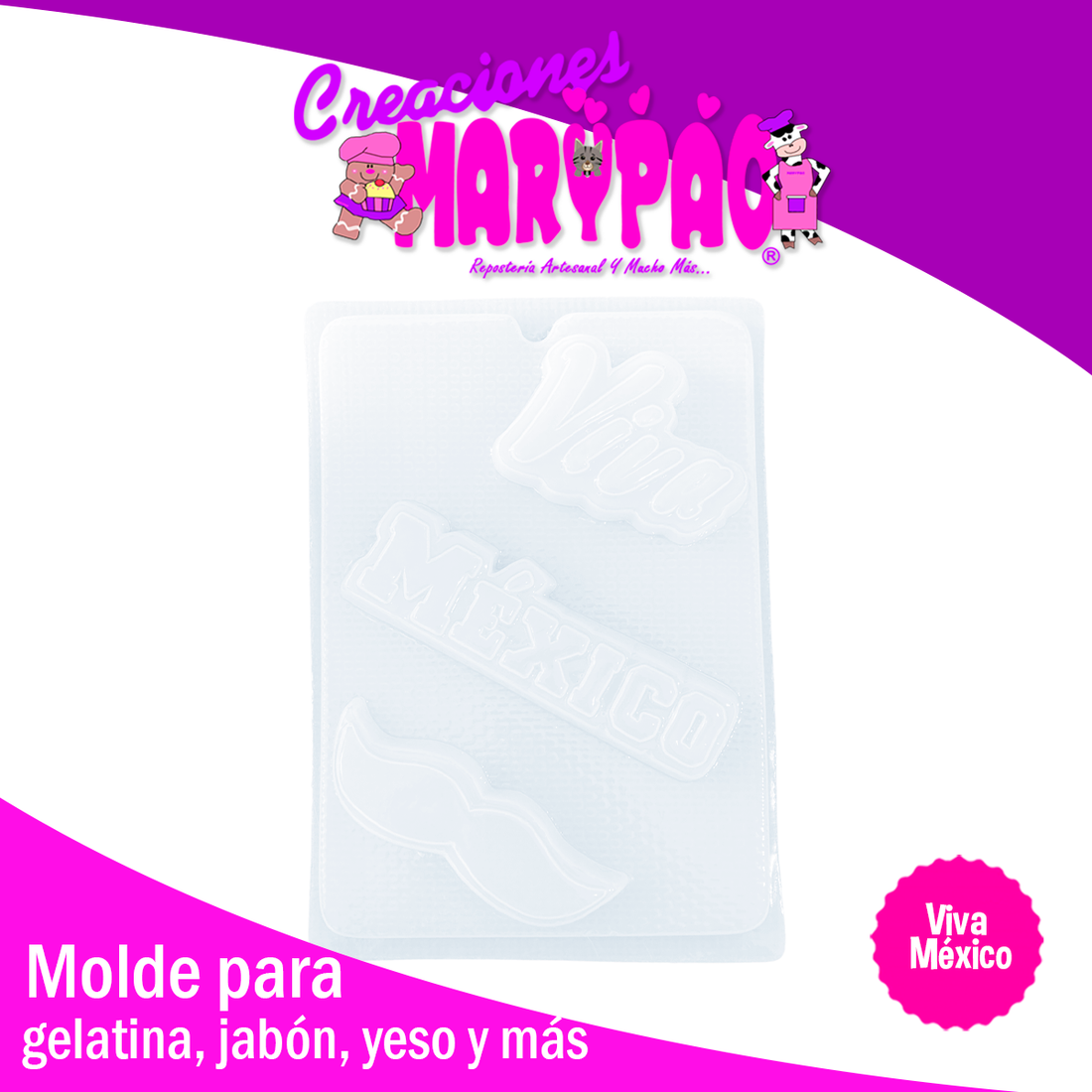 Molde Patrio México Fiestas Patrias Gelatina Jabón Creaciones Marypao